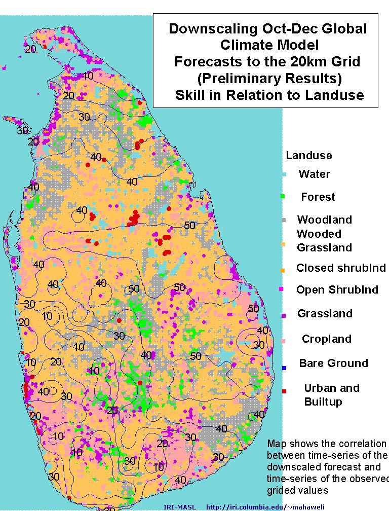 Downscaling October-December Seasonal Climate Forecasts over Sri Lanka